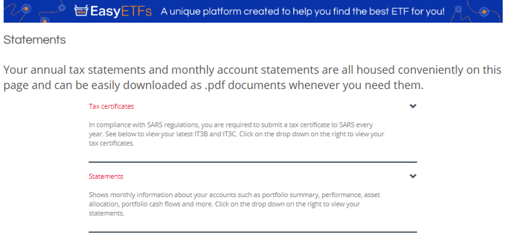 Tax education 101 - Statements